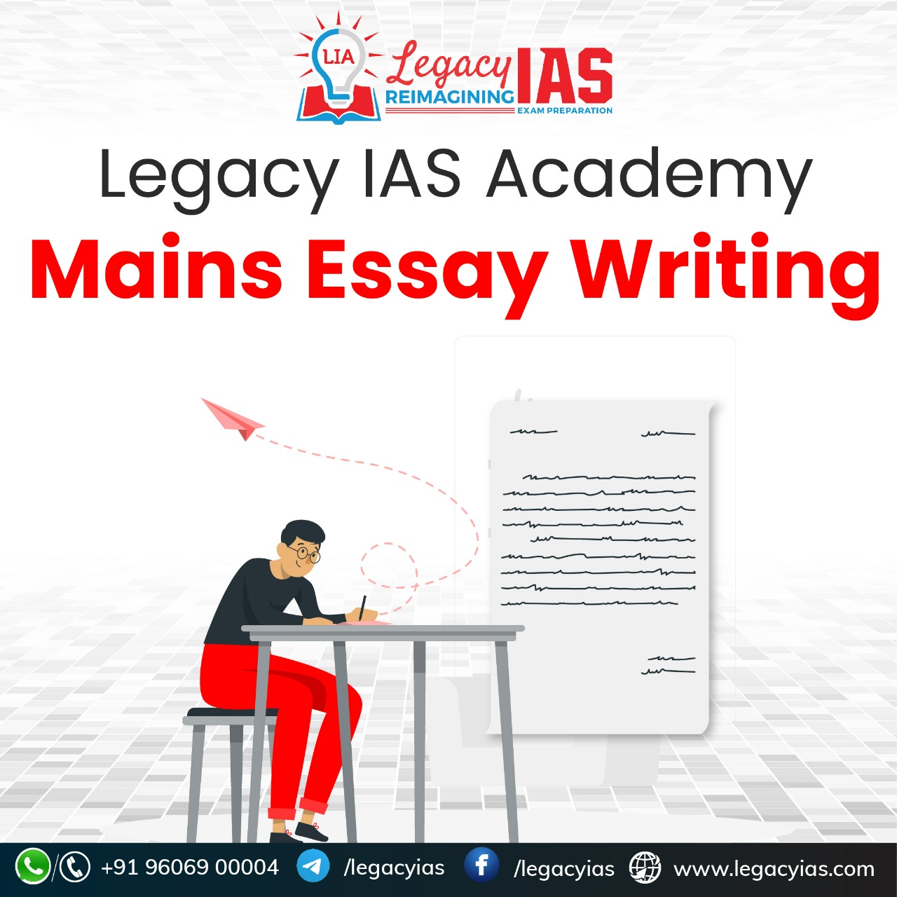 Daily UPSC Mains Essay Writing | Legacy IAS Academy