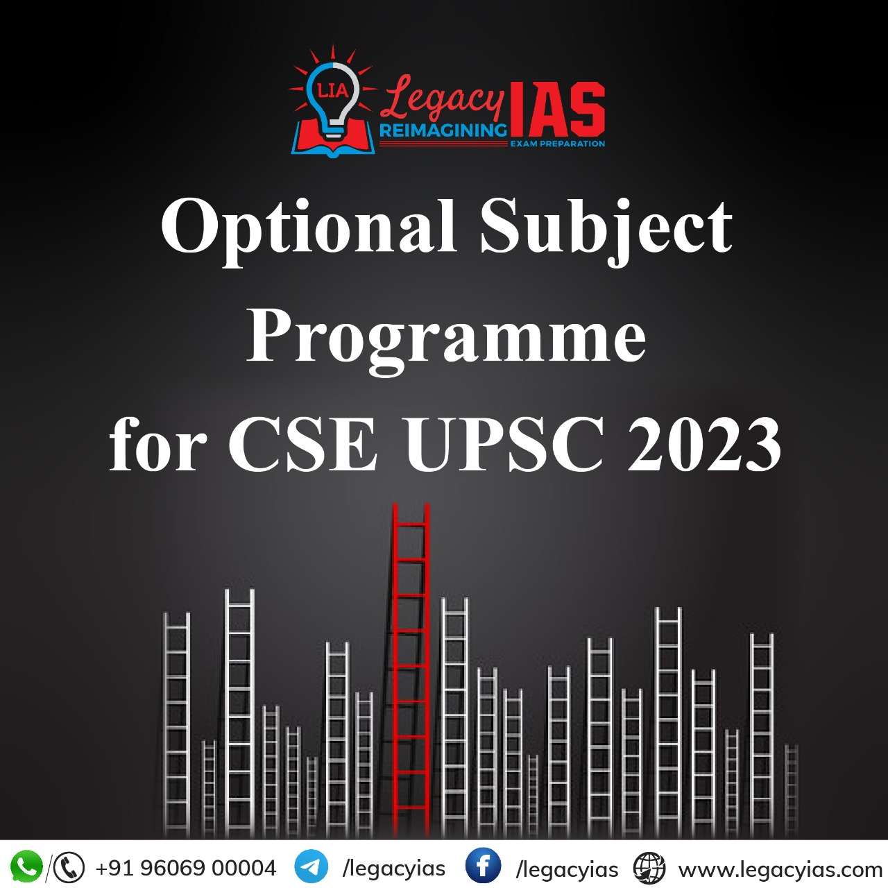 Optional Subject Programme for CSE UPSC 2025 | Legacy IAS Academy