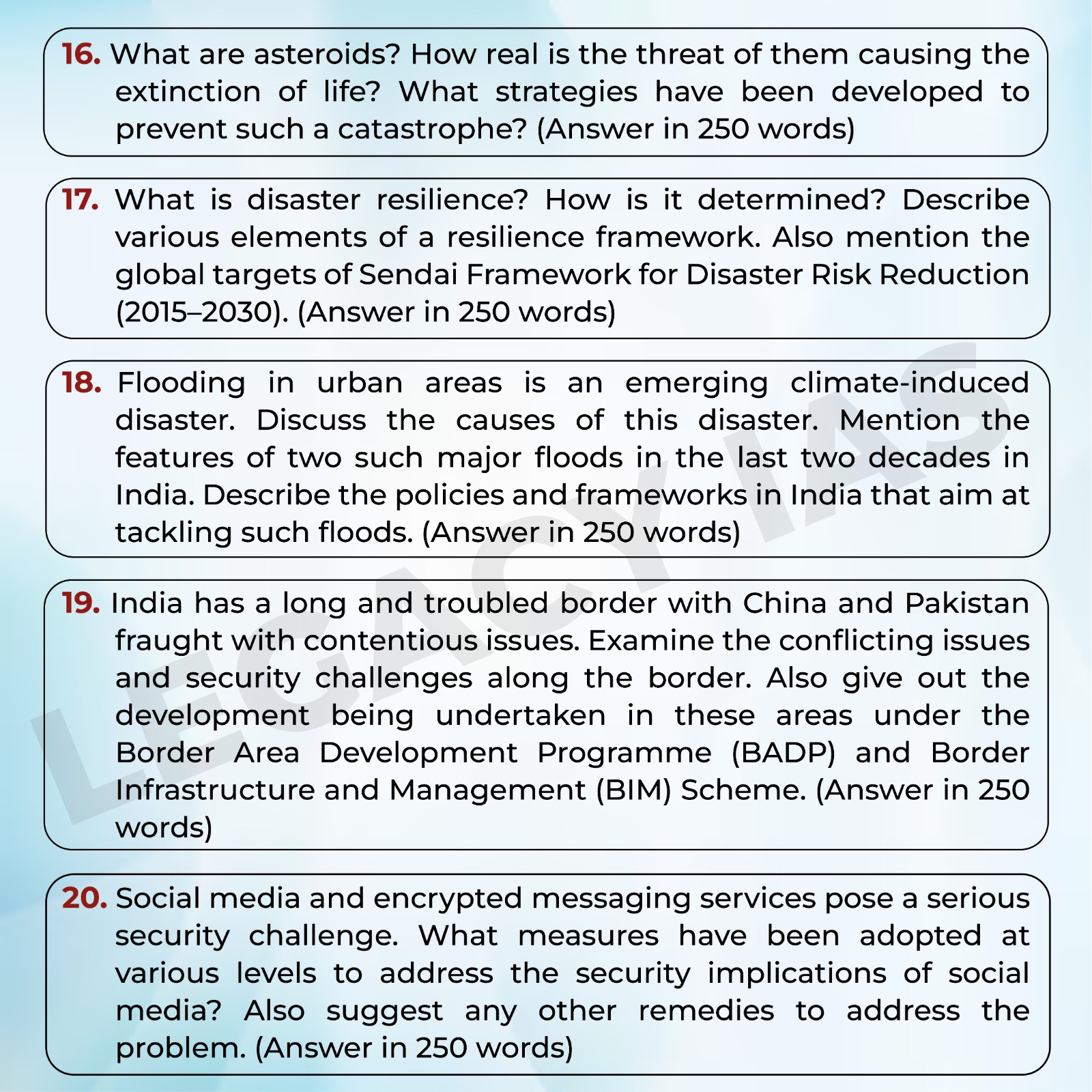 UPSC Mains 2024 General Studies Paper 3 | Legacy IAS