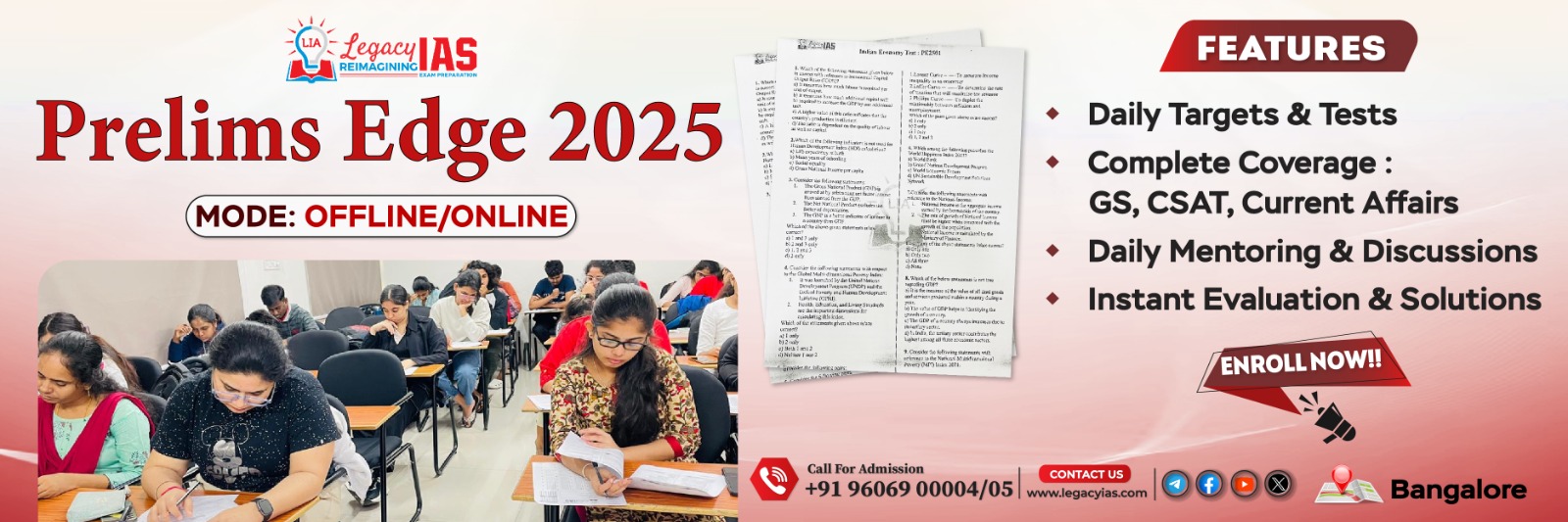 Best IAS Coaching in Bangalore for UPSC | Legacy IAS Academy