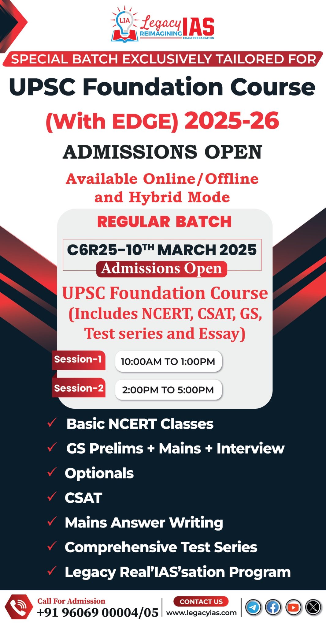 Best IAS Coaching in Bangalore for UPSC | Legacy IAS Academy