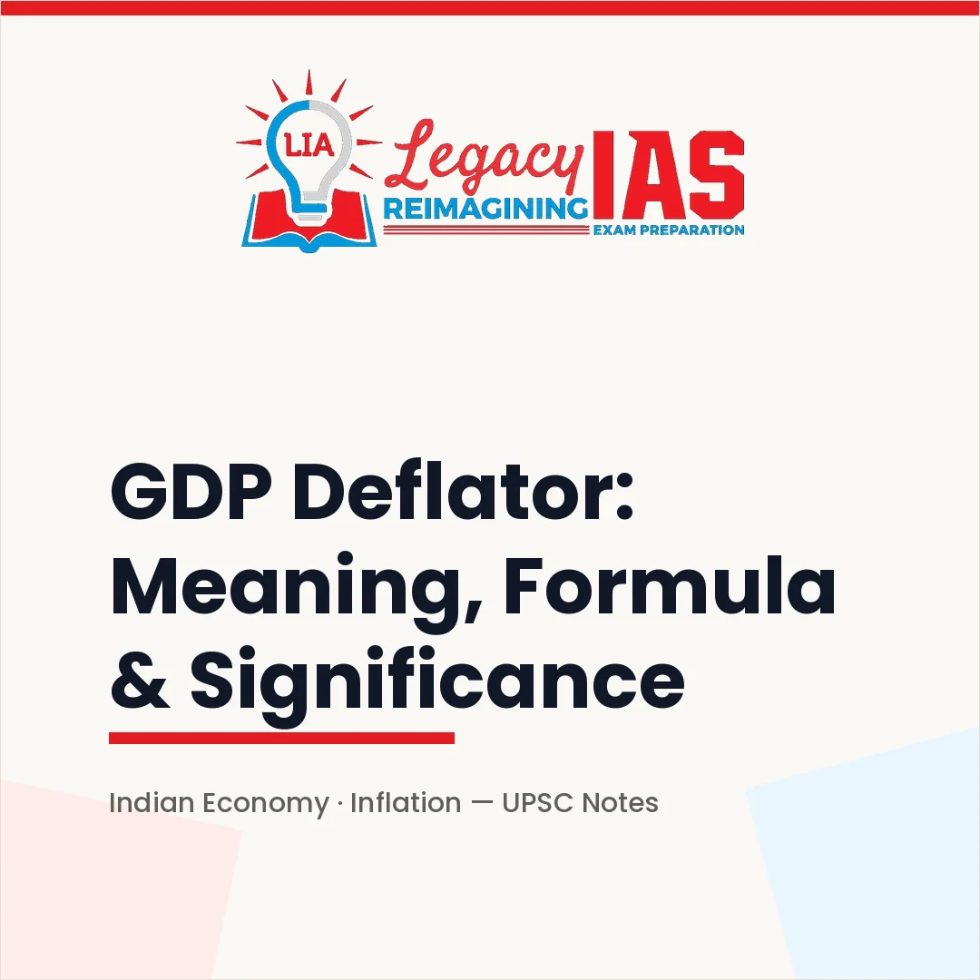 GDP Deflator: Meaning, Formula & CPI vs WPI